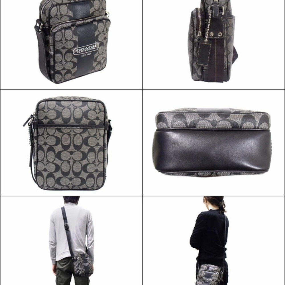 Coach Signature Men Shoulder Flight Bag - Gem